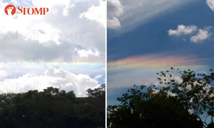 Straight line rainbow spotted on New Year's Day is so rad | STOMP