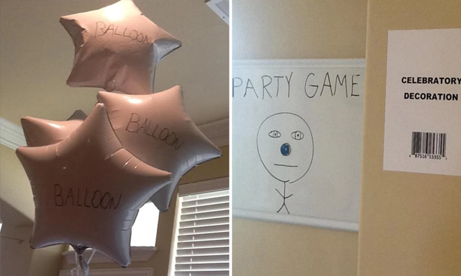 Most generic party ever? Guy gives wife exactly what she wants for her ...