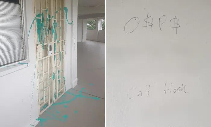 Police arrest man who splashed green paint at Boon Lay unit and wrote ...