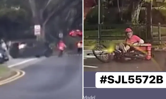 Driver knocks down Foodpanda rider while making turn in Telok Blangah ...