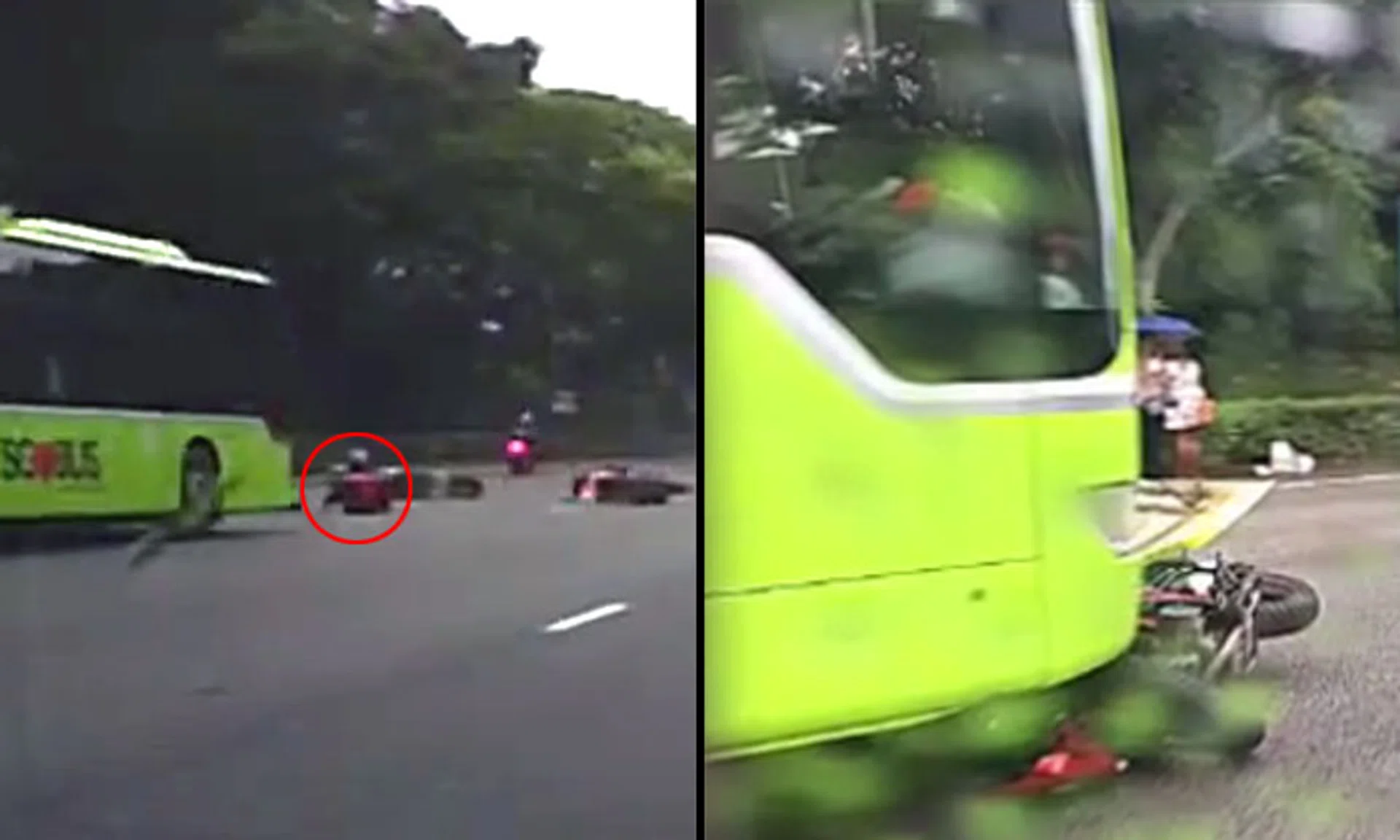 Woman suffers spinal injuries after being trapped under bus in MCE ...