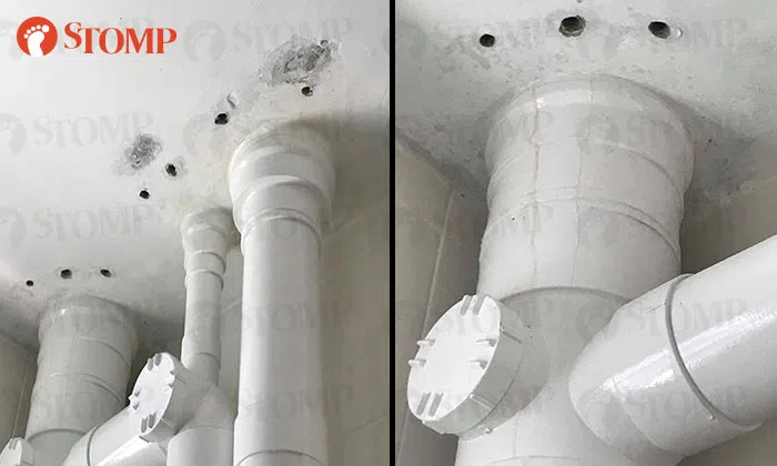 Contractor drills holes on North Bridge Rd resident's bathroom ceiling ...