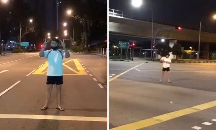 Youth pulls down mask to perform 'essential' dances in middle of road ...