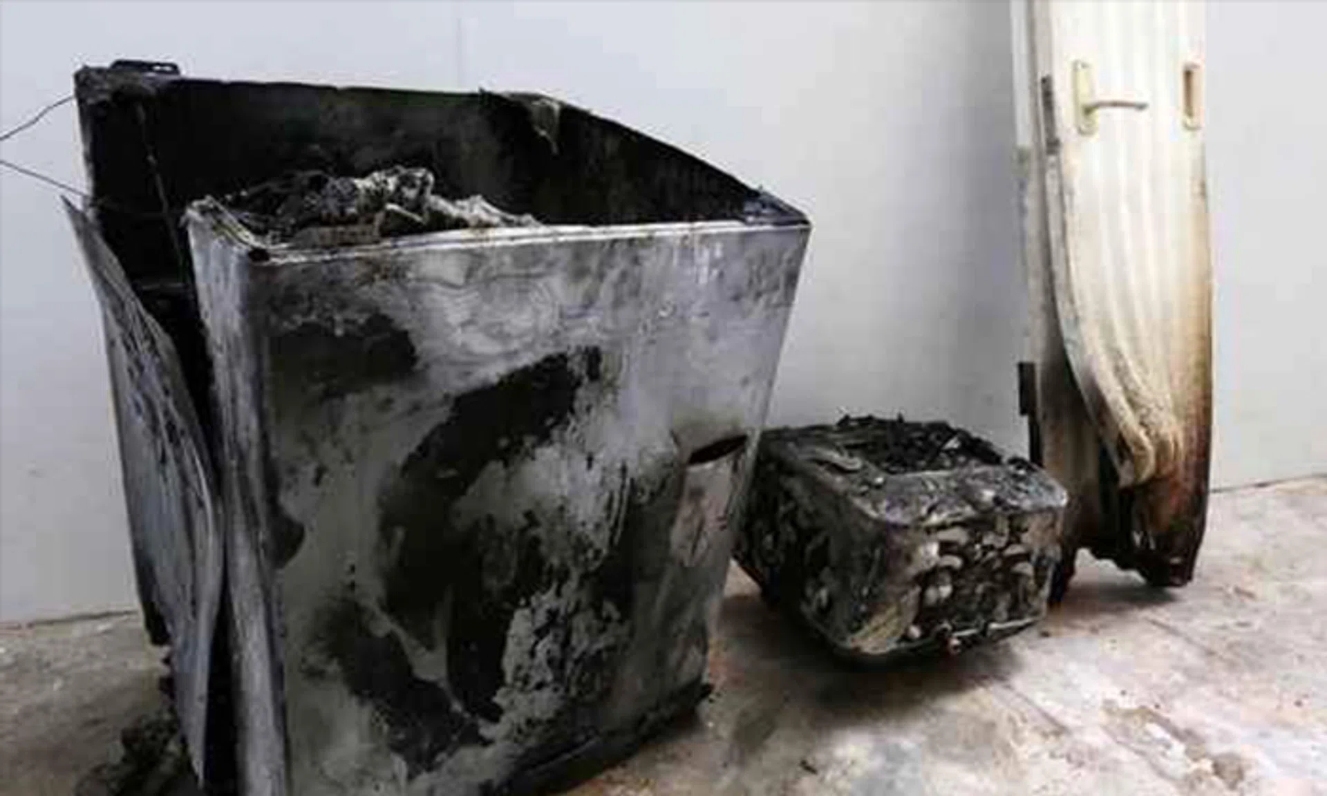 Washing machine caught fire due to electrical short circuit likely ...