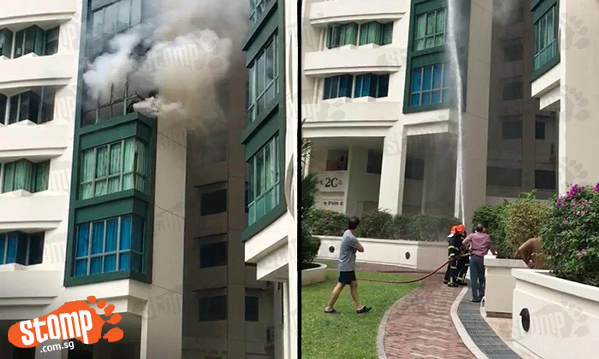 Fire breaks out in 4th storey unit at Palm Gardens Condominium | STOMP