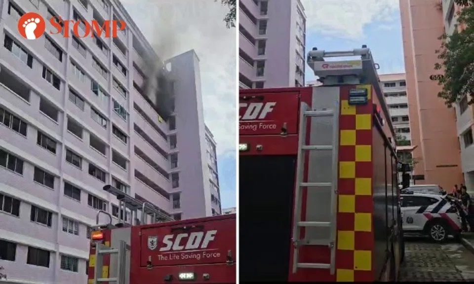 Bedroom catches fire in Hougang flat, occupant evacuated | STOMP