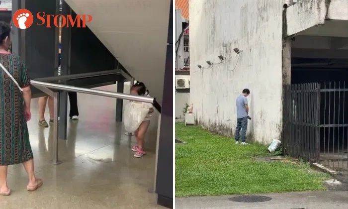 Public urination by child in Bugis MRT station and grown man in Geylang ...