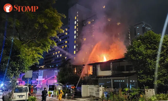 Fire breaks out at terrace houses at East Coast Road: One taken to ...