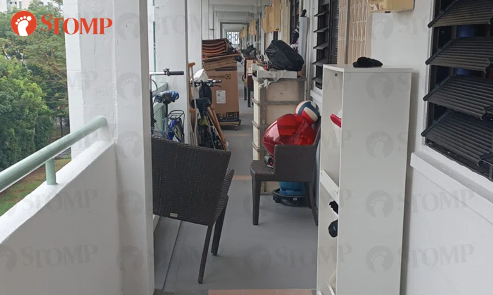 Bukit Merah family forced to use stairs due to corridor clutter ...