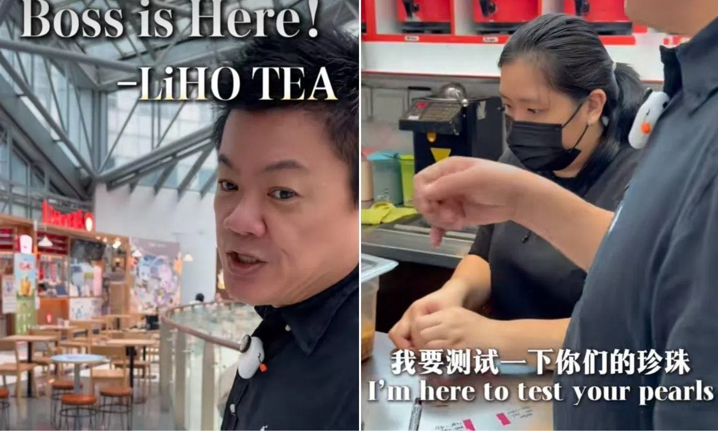 LiHO owner inspects Suntec outlets, chides staff over bitter green tea ...