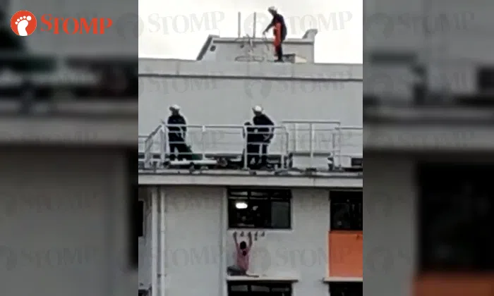 Woman arrested after getting rescued from 16th-floor ledge of Toa Payoh ...