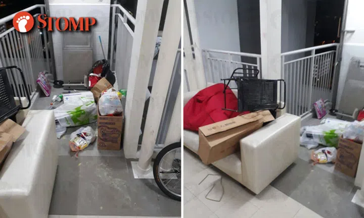 Residents of Blk 350 Anchorvale Rd, this is not how you dump your ...