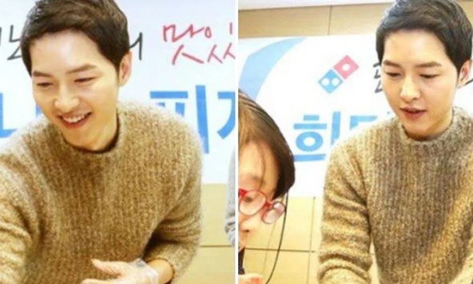 Song Joong-ki throws pizza party at children's hospital | STOMP