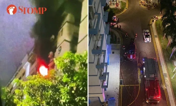 Bedroom catches fire in Pasir Ris Street 12 flat, about 20 people ...