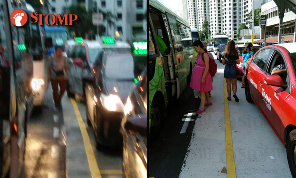 Taxis taking up lots allocated for private vehicles cause traffic ...