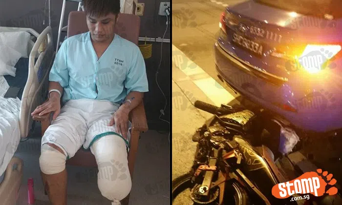 Appeal for witnesses: Biker loses leg after horrific accident at AMK ...