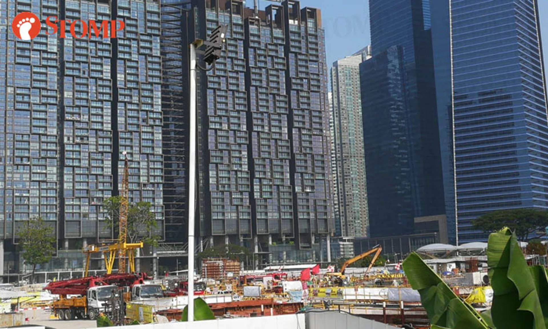Fire breaks out at Thomson-East Coast MRT line construction site along ...