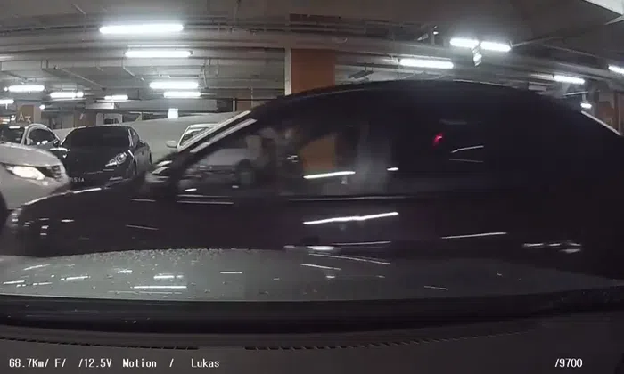 Driver knocks into parked car at Junction 8, breaking licence plate and ...