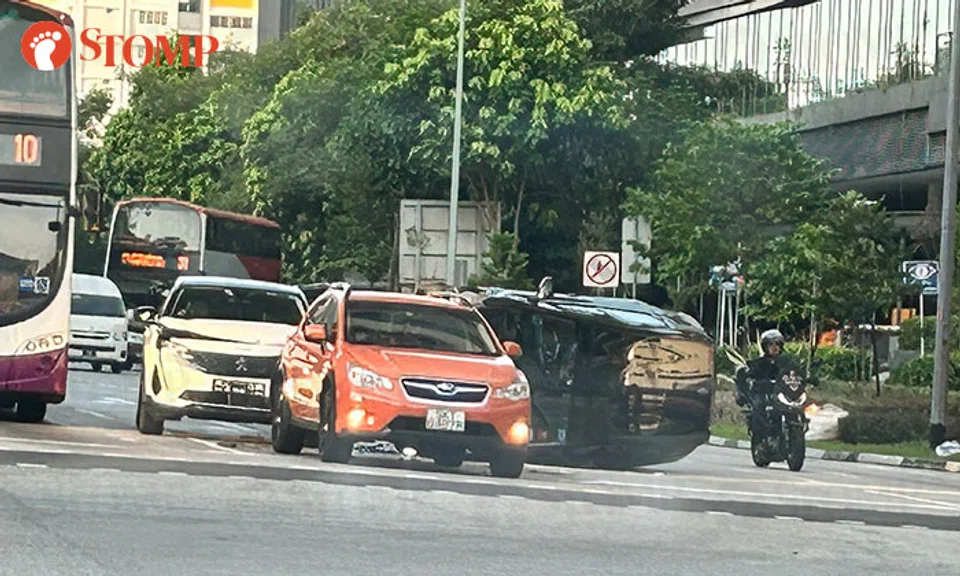 40-year-old driver taken to hospital after three-car accident along ...