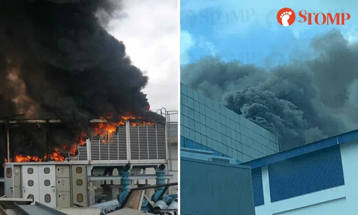 Fire involving air-con system breaks out on rooftop of Pandan Loop ...