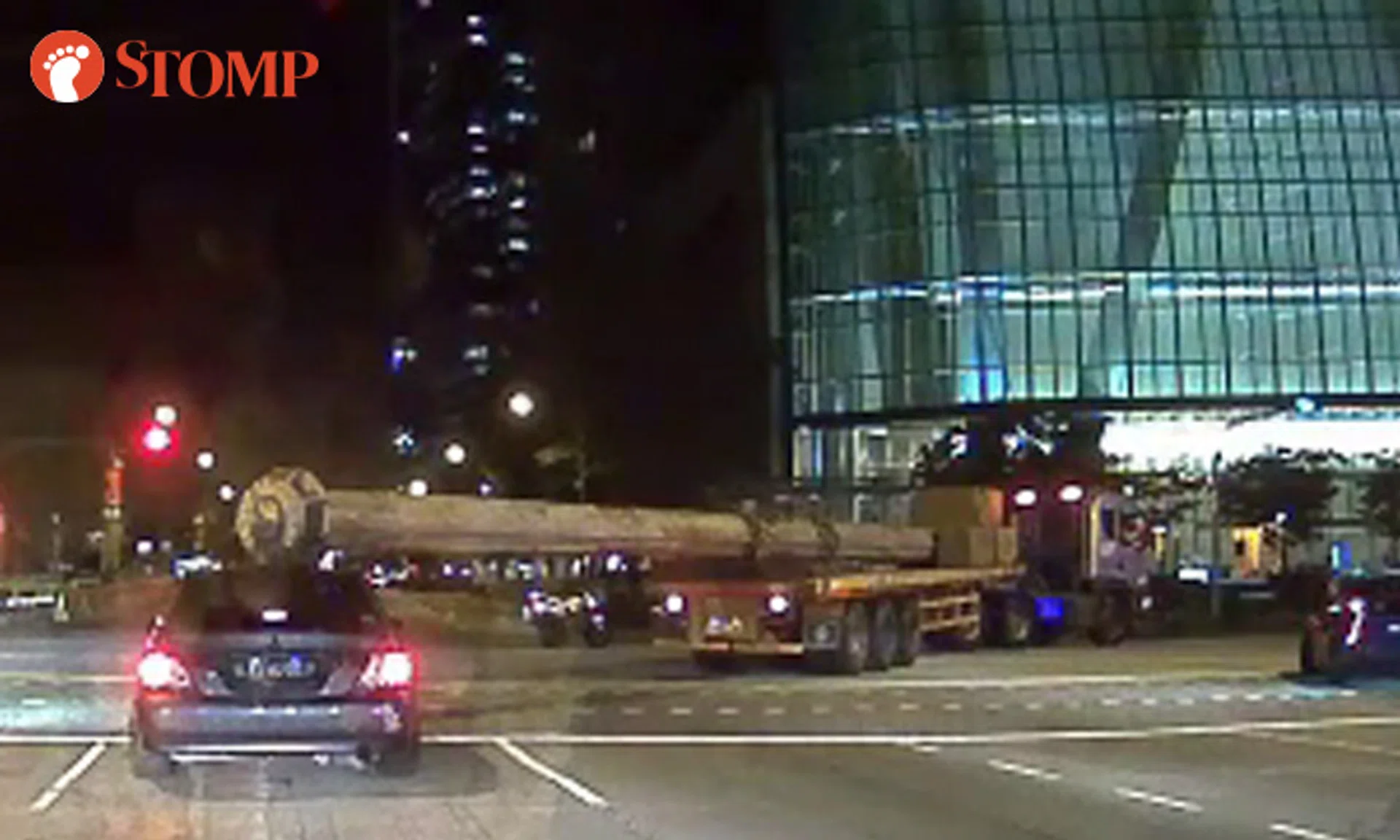 Trailer carrying long cylindrical object..., Latest News - STOMP
