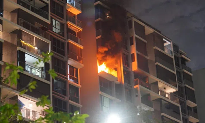 Fire involving mattress breaks out at Sengkang executive condo, around ...