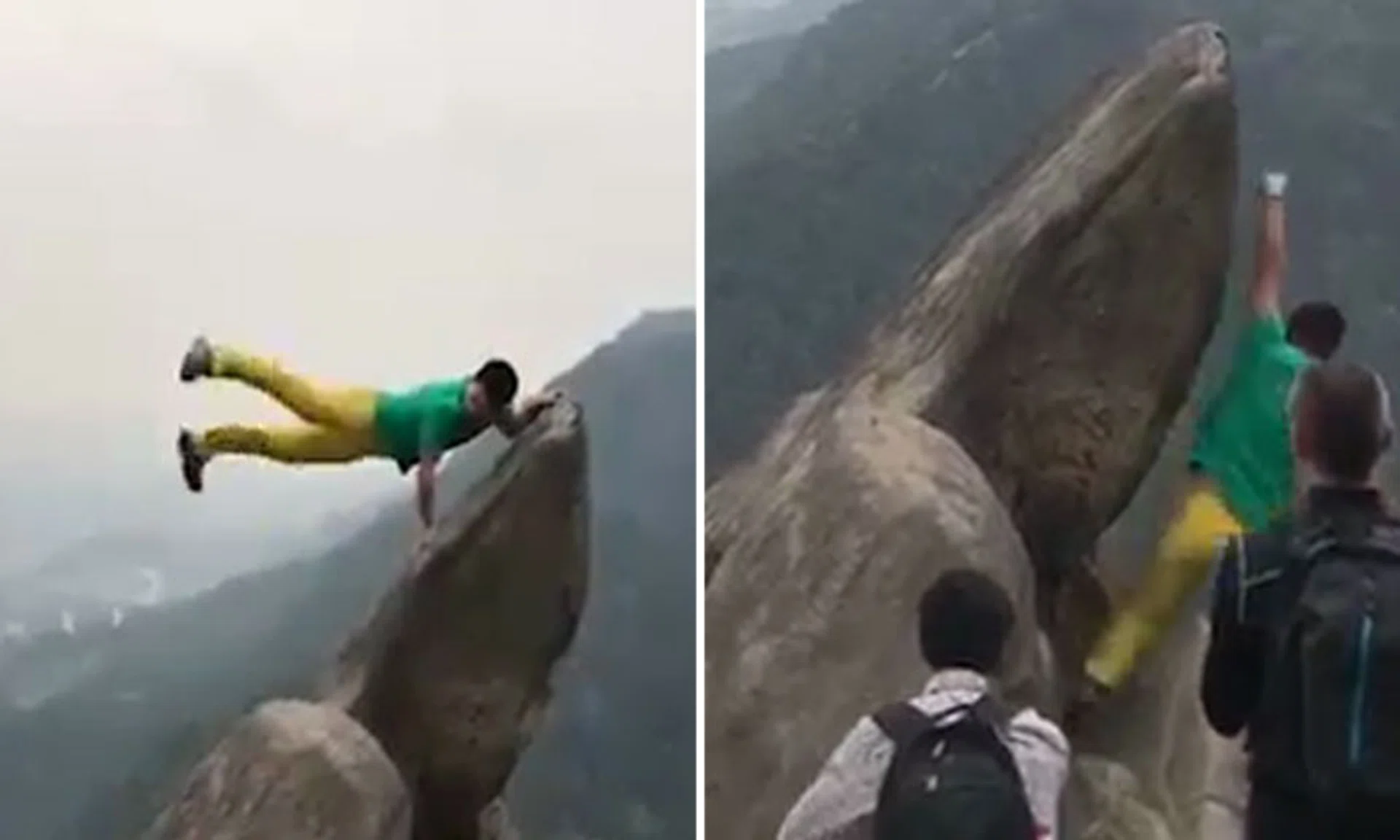 Chinese man falls off cliff side while posing for photos -- and ...