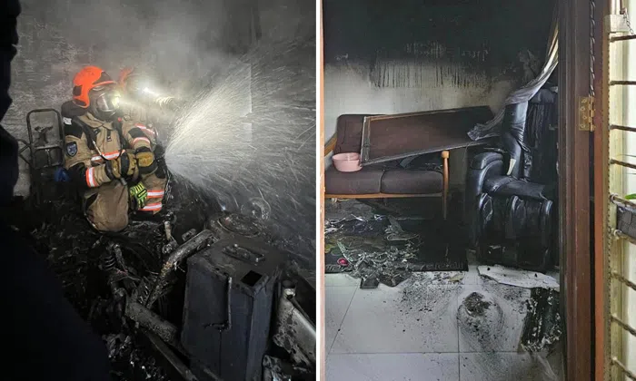 3 taken to hospital after PMD charging in Clementi flat causes fire | STOMP