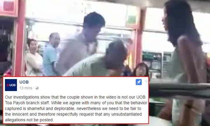 Couple who bullied elderly man at Toa Payoh: UOB responds to Stomp to ...