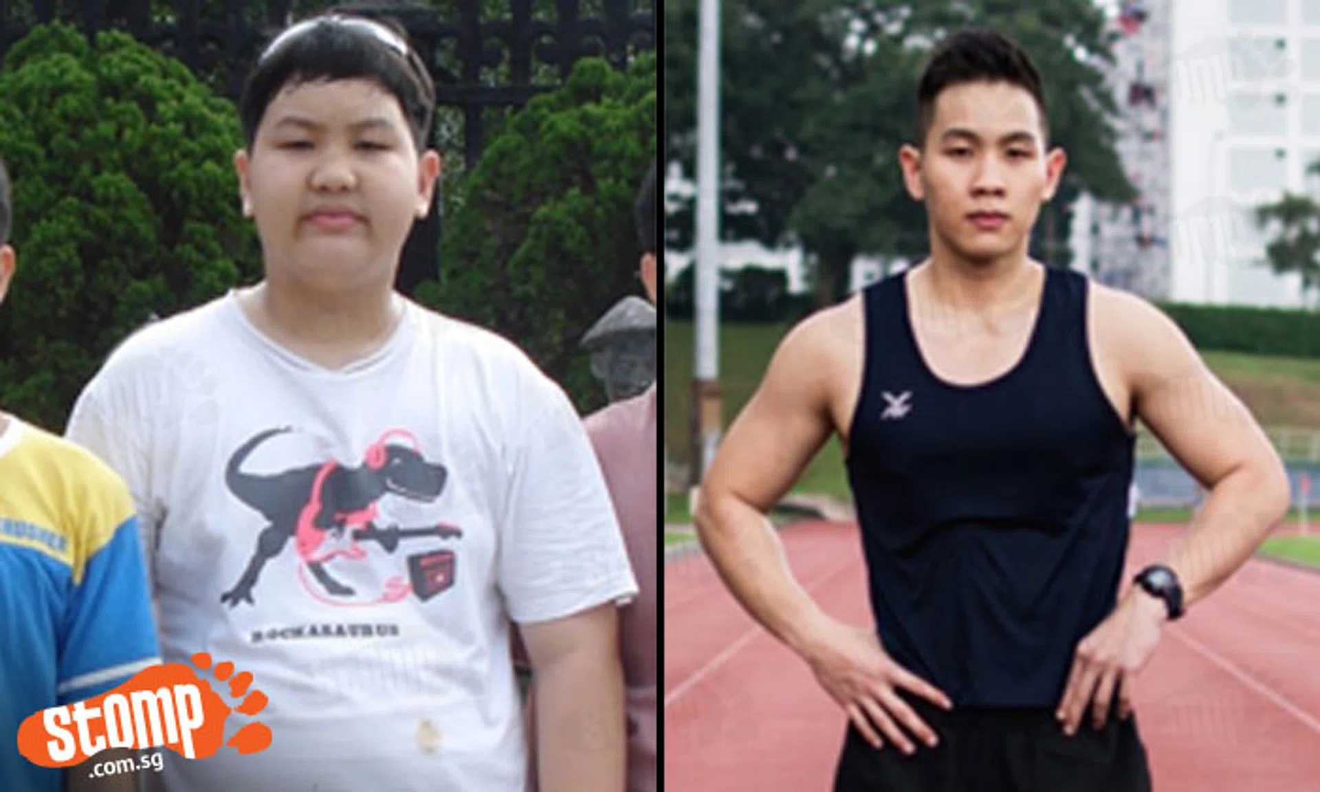 From chunky to hunky: S'pore dude loses 45kg the hard way | STOMP