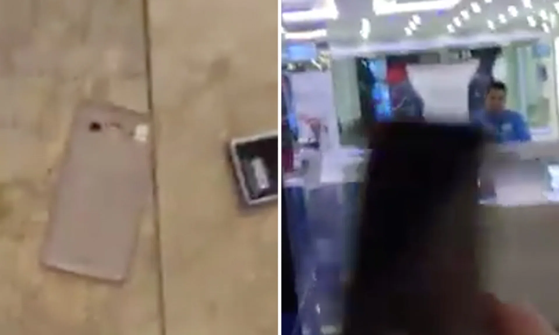 Malaysian man repeatedly slams phone on floor after being told to wait ...