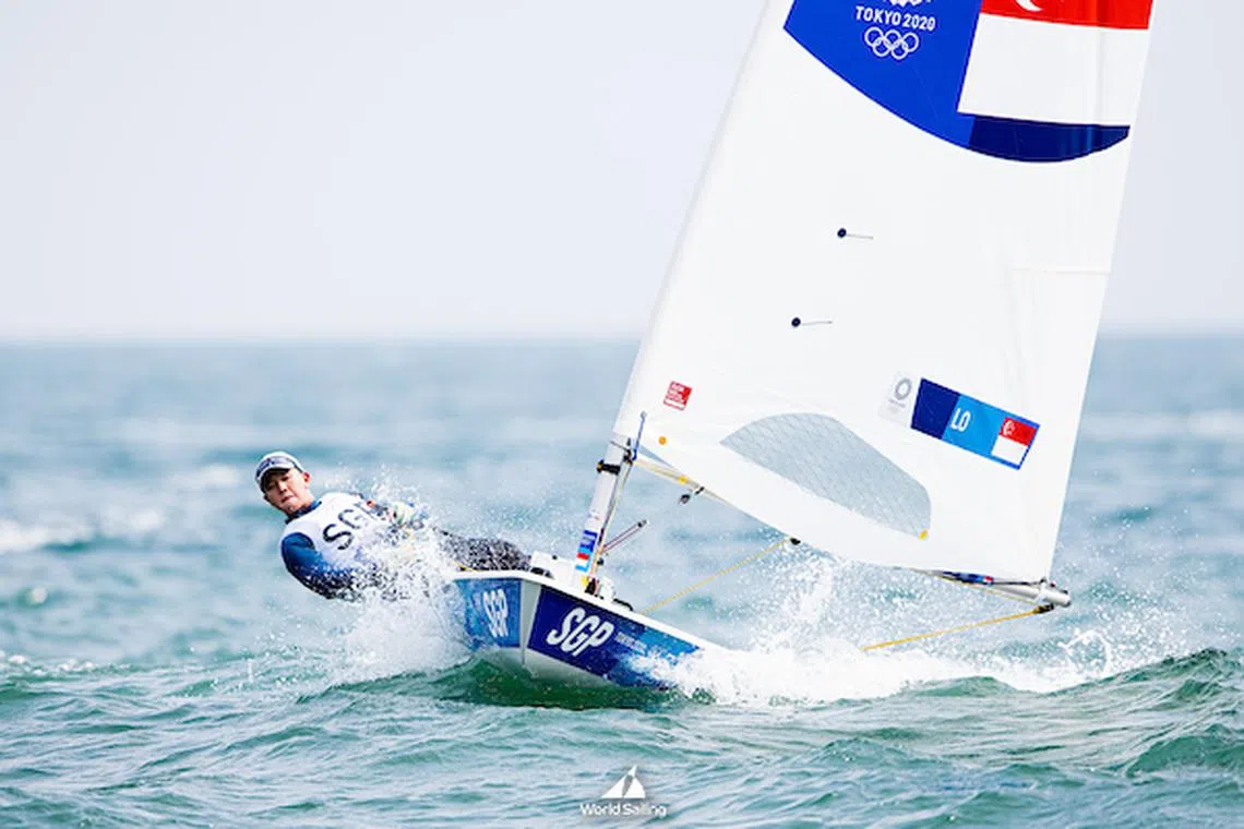 Singapore sailor Ryan Lo 7th in men’s dinghy after first day of Olympic ...