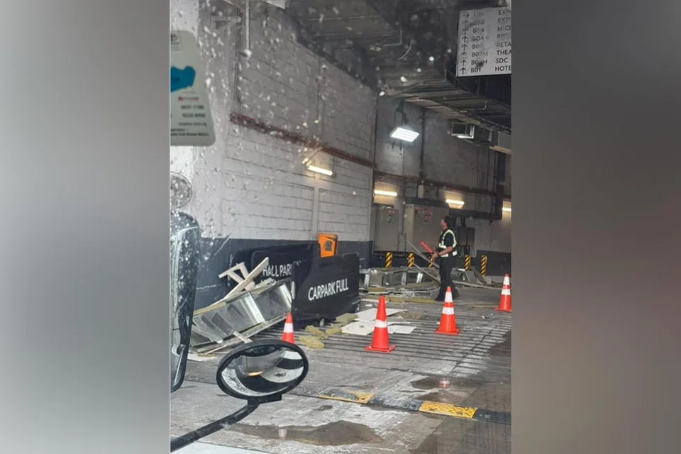 Exhaust duct collapses in MBS loading bay carpark; no one hurt | The ...