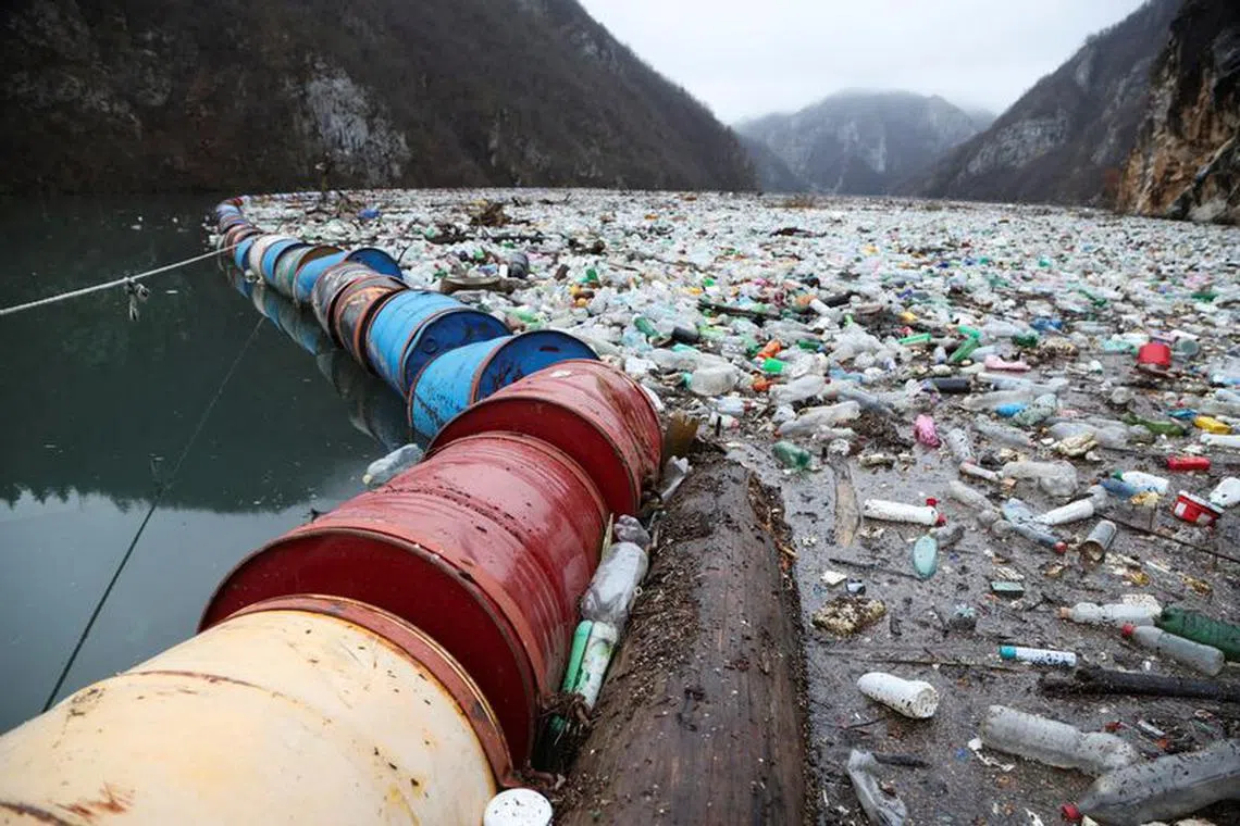 Bosnian river's floating waste dump threatens health, tourism | The ...