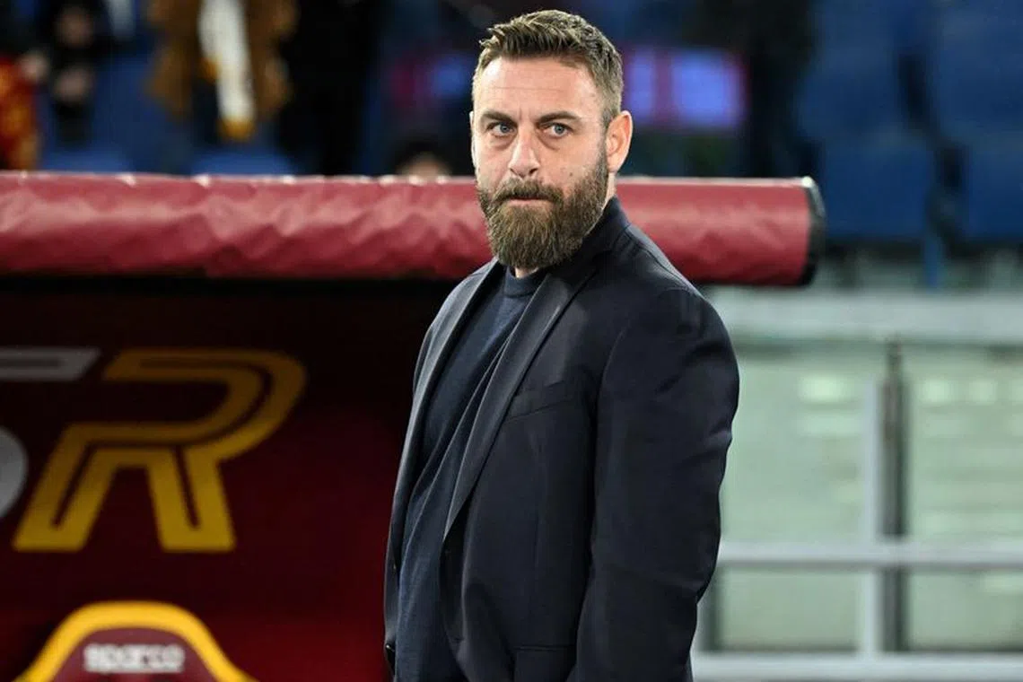 De Rossi's perfect Roma start faces Inter challenge | The Straits Times