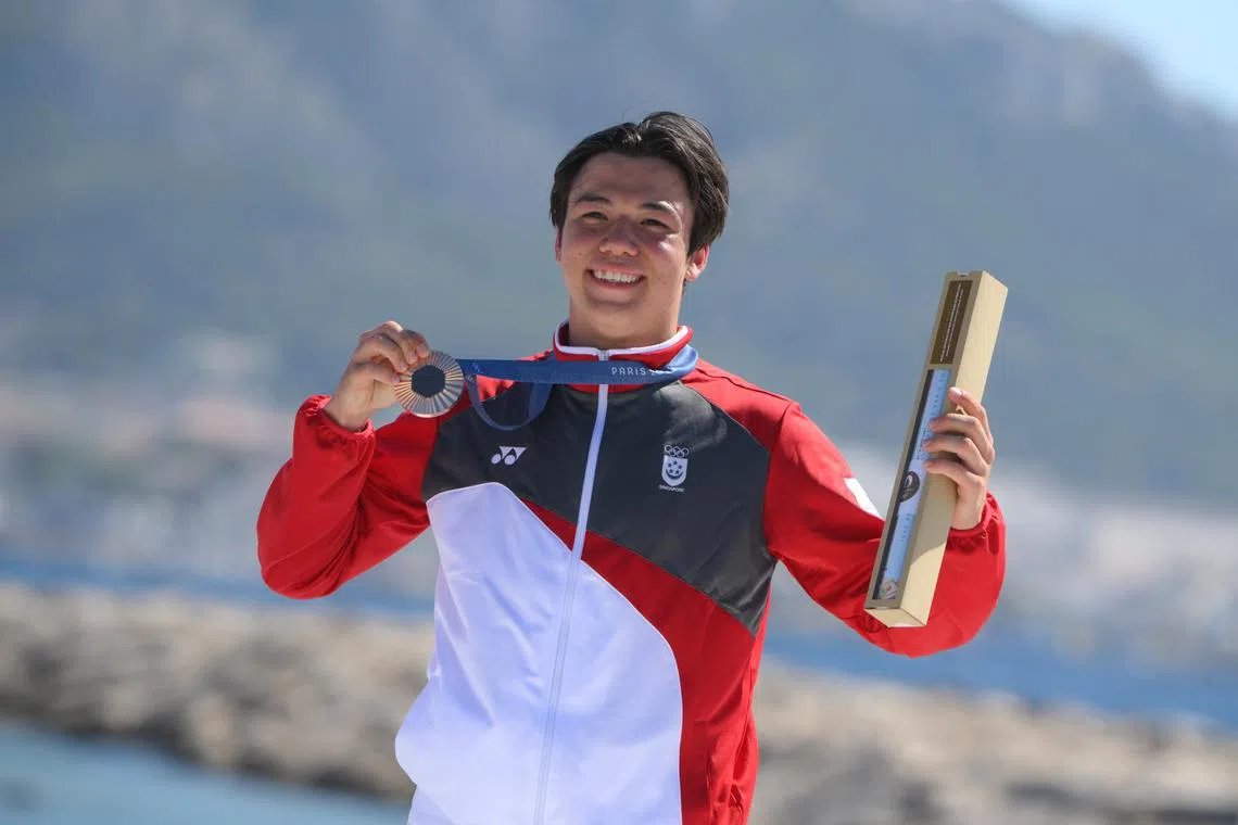 Singapore kitefoiler Max Maeder wins Olympic bronze on National Day ...