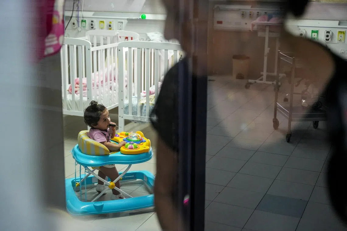 Mother in Gaza longs for triplets in Jerusalem hospital | The Straits Times