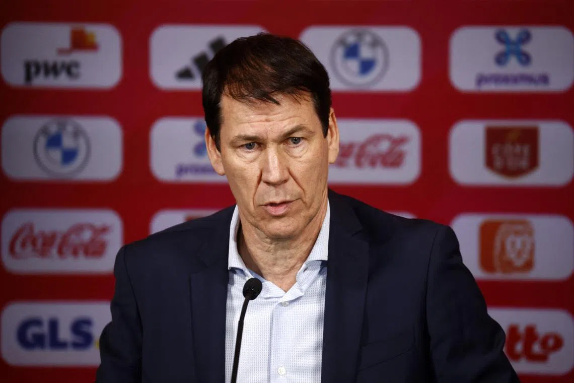 New Belgium coach Garcia hopes for Courtois return | The Straits Times