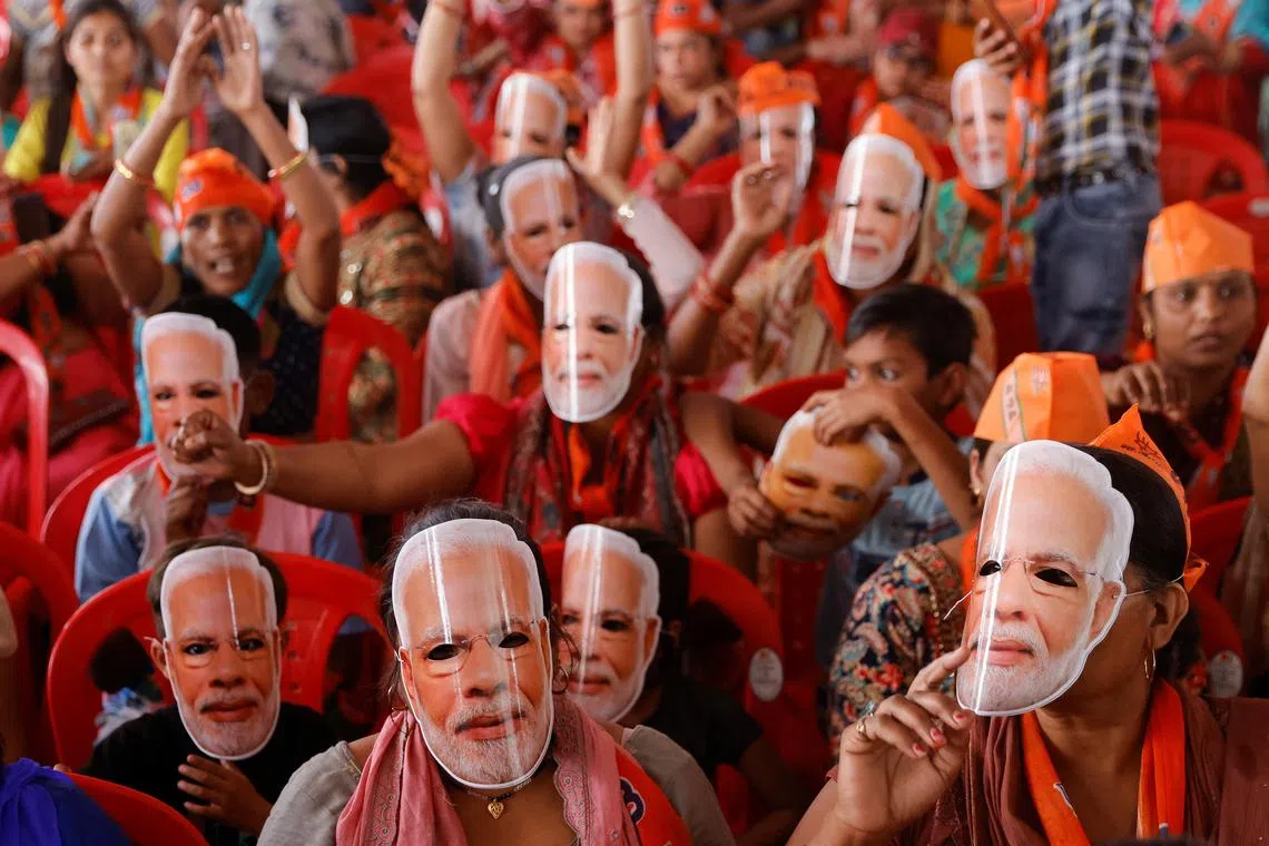 Modi could sweep away Congress in Indian election, says survey | The ...