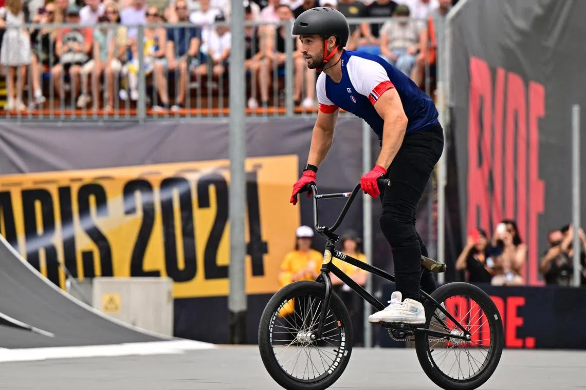 French BMX Freestyle champion hopes for a dry ramp | The Straits Times