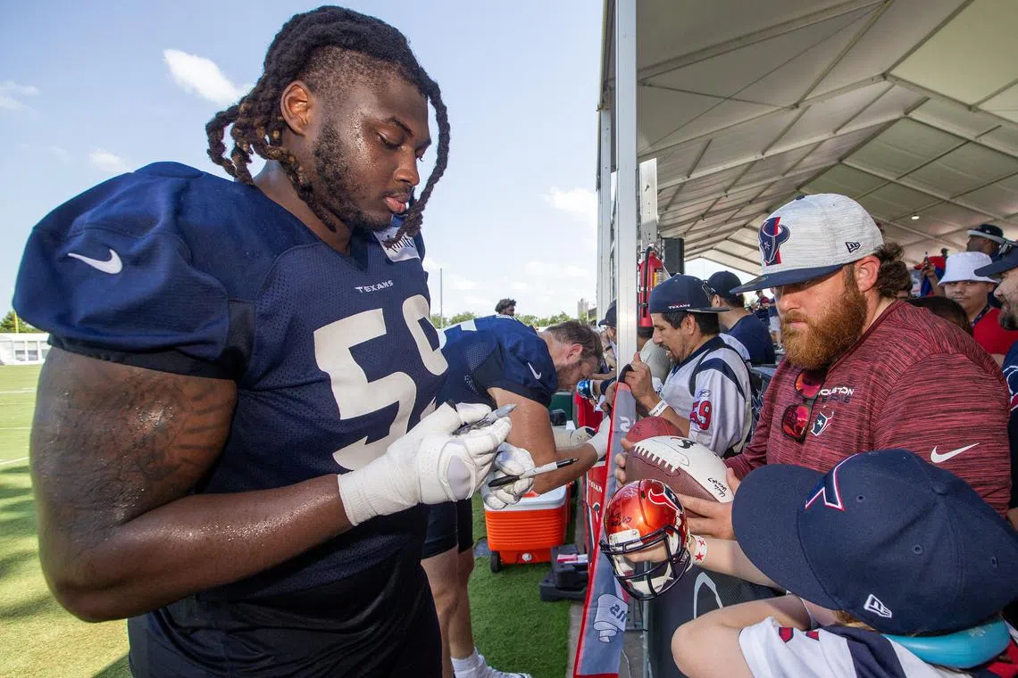 Texans activate RG Kenyon Green from injured list | The Straits Times