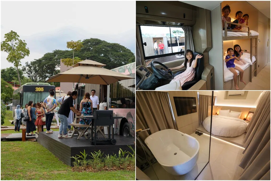 Repurposed bus hotel in Changi Village opens for bookings for stays ...