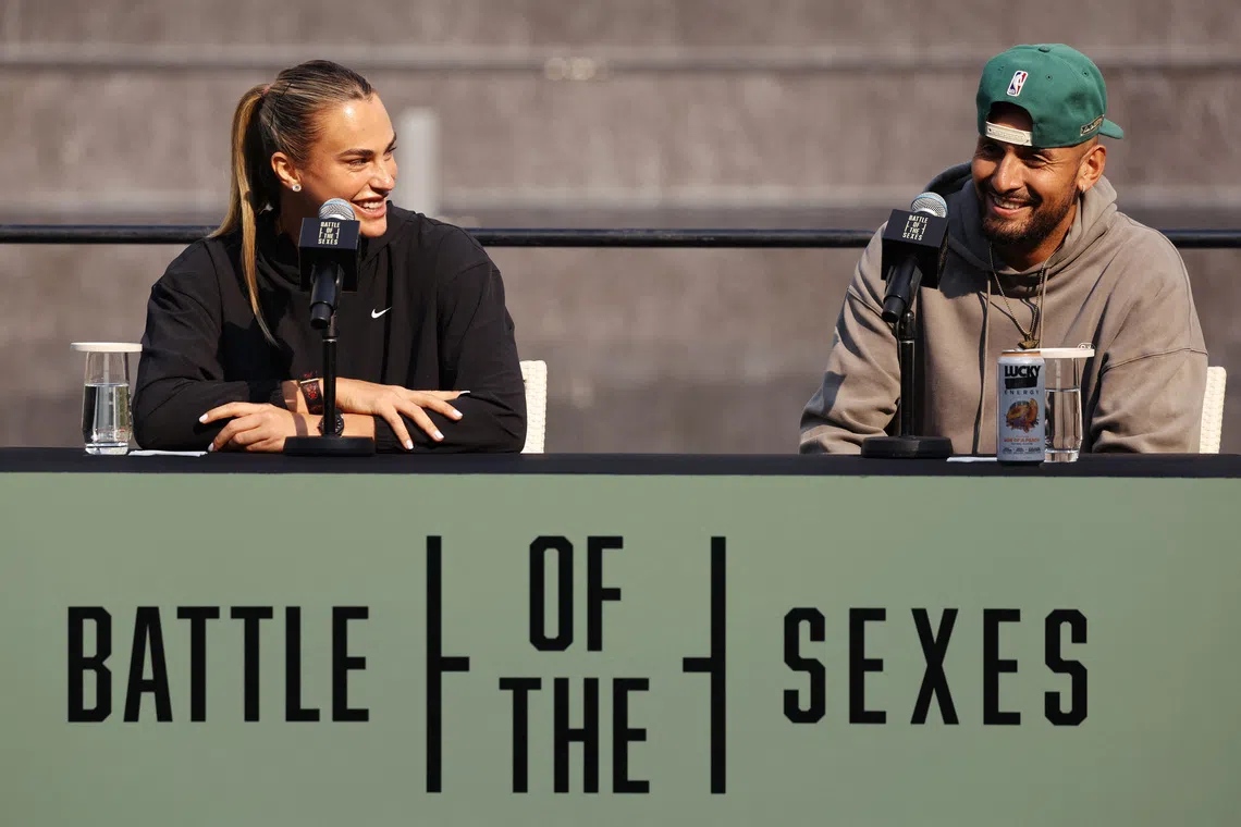 Sabalenka, Kyrgios relishing 'Battle of the Sexes' challenge | The ...