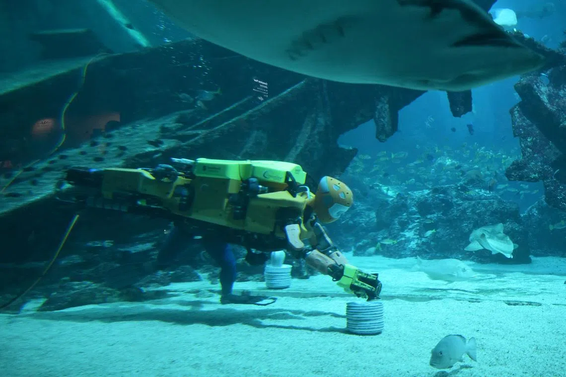 OceanOneK underwater robot for deep sea exploration | The Straits Times