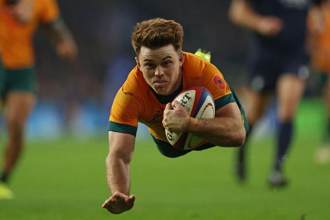 Max Jorgensen the hero as Australia edge England in Twickenham rugby ...