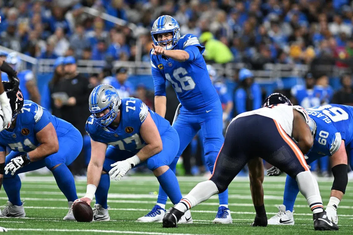 NFL roundup: Lions end Thanksgiving skid, improve to 11-1 | The Straits ...