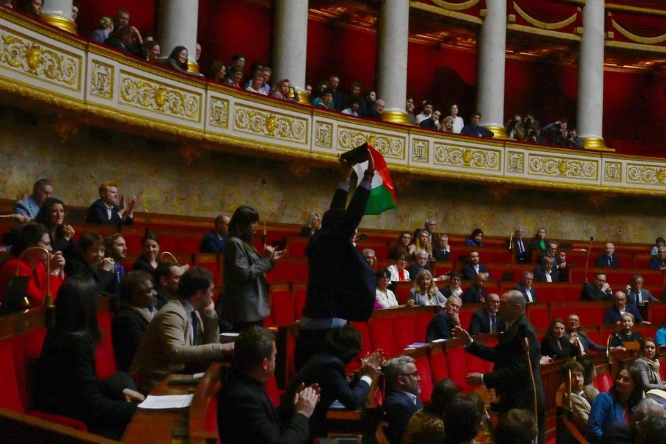 French MP says waving the Palestinian flag was a protest against ...