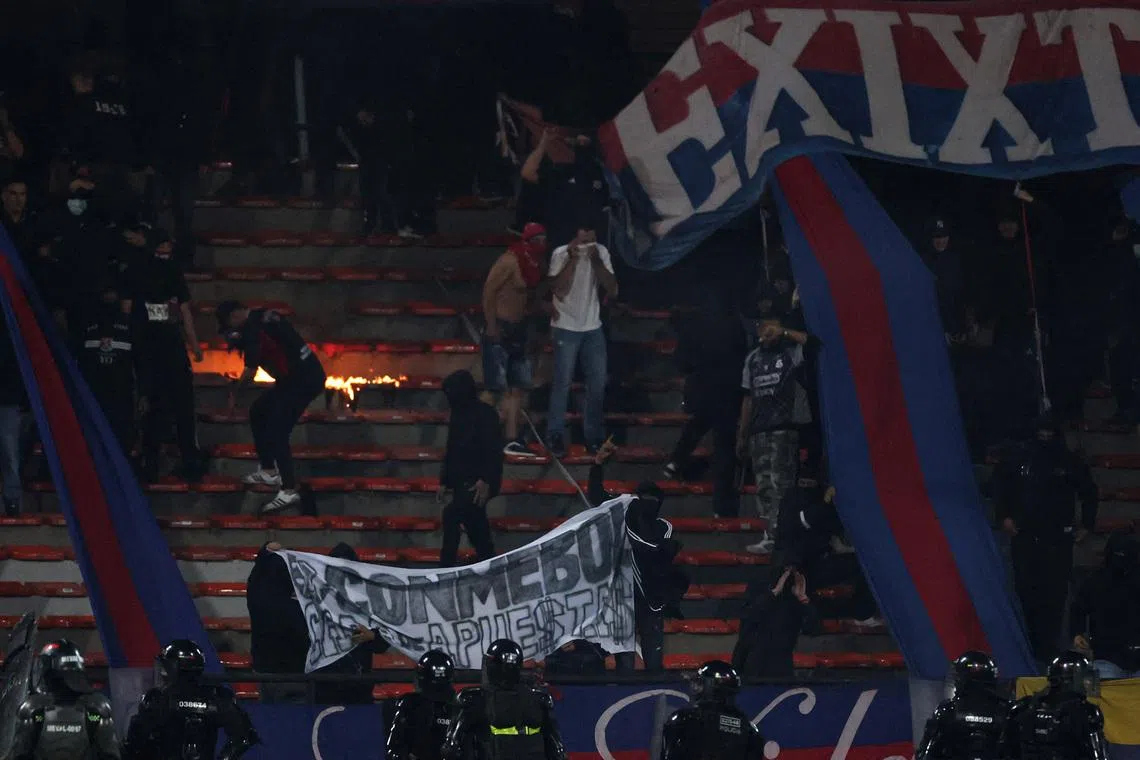 Copa Libertadores game in Colombia abandoned due to crowd trouble | The ...