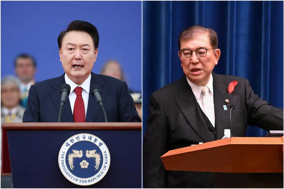 South Korea’s Yoon, Japan’s Ishiba agree united response with US needed against North Korea ...