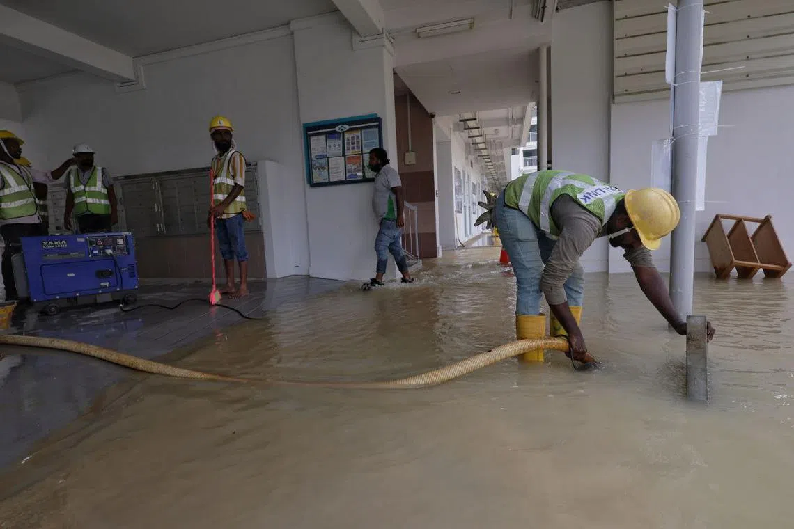 Parts of Marine Parade flooded due to burst underground pipe | The ...